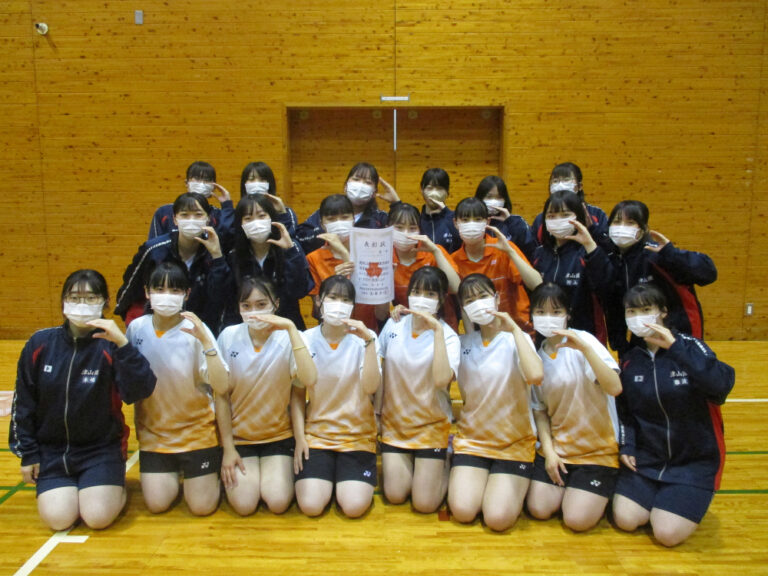 バドミントン部 美作総体団体準優勝！！ | 津山商業高等学校